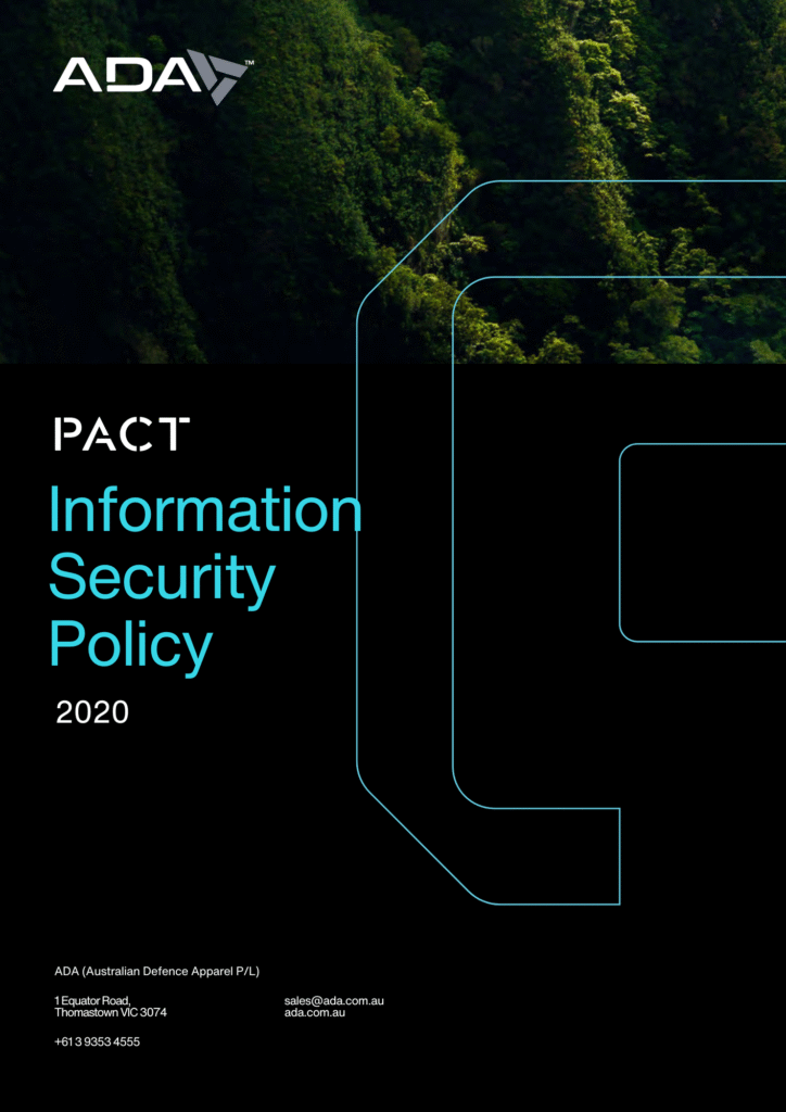 Information Security Policy – ADA