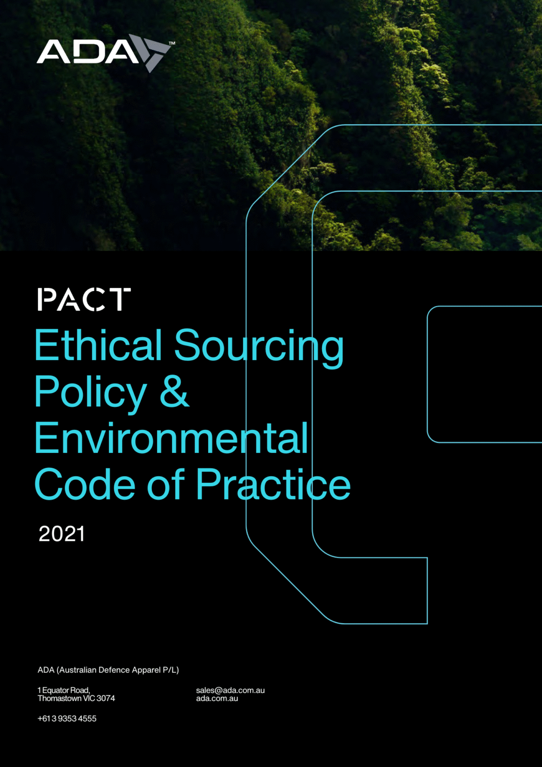 Ethical Sourcing Policy and Environmental Code of Practice – ADA